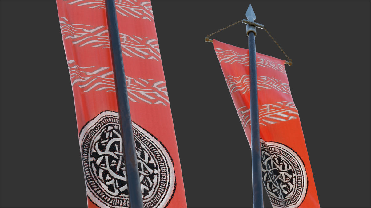 Medieval Fantasy Castle Banner - 3D Model | Blender | OBJ | PBR | – SM5 ...