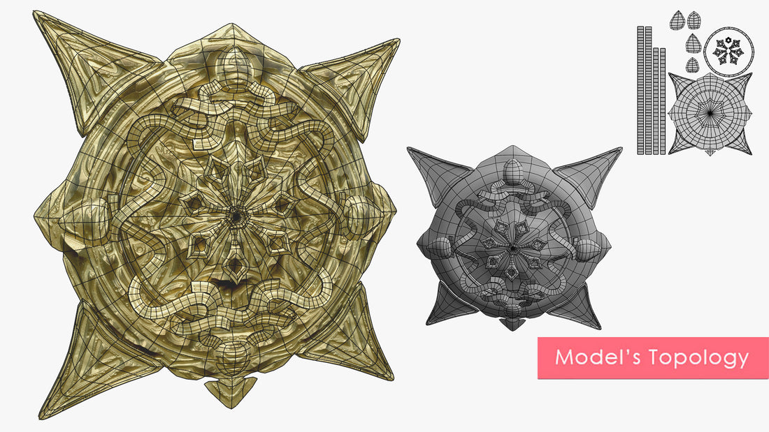 Medieval Fantasy Sigil (Crest) - 3D Model | Blender | OBJ | PBR | – SM5 ...